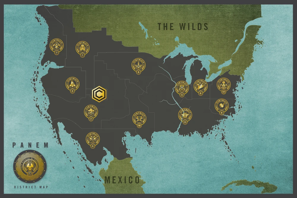 Map Of Panem Wallpaper