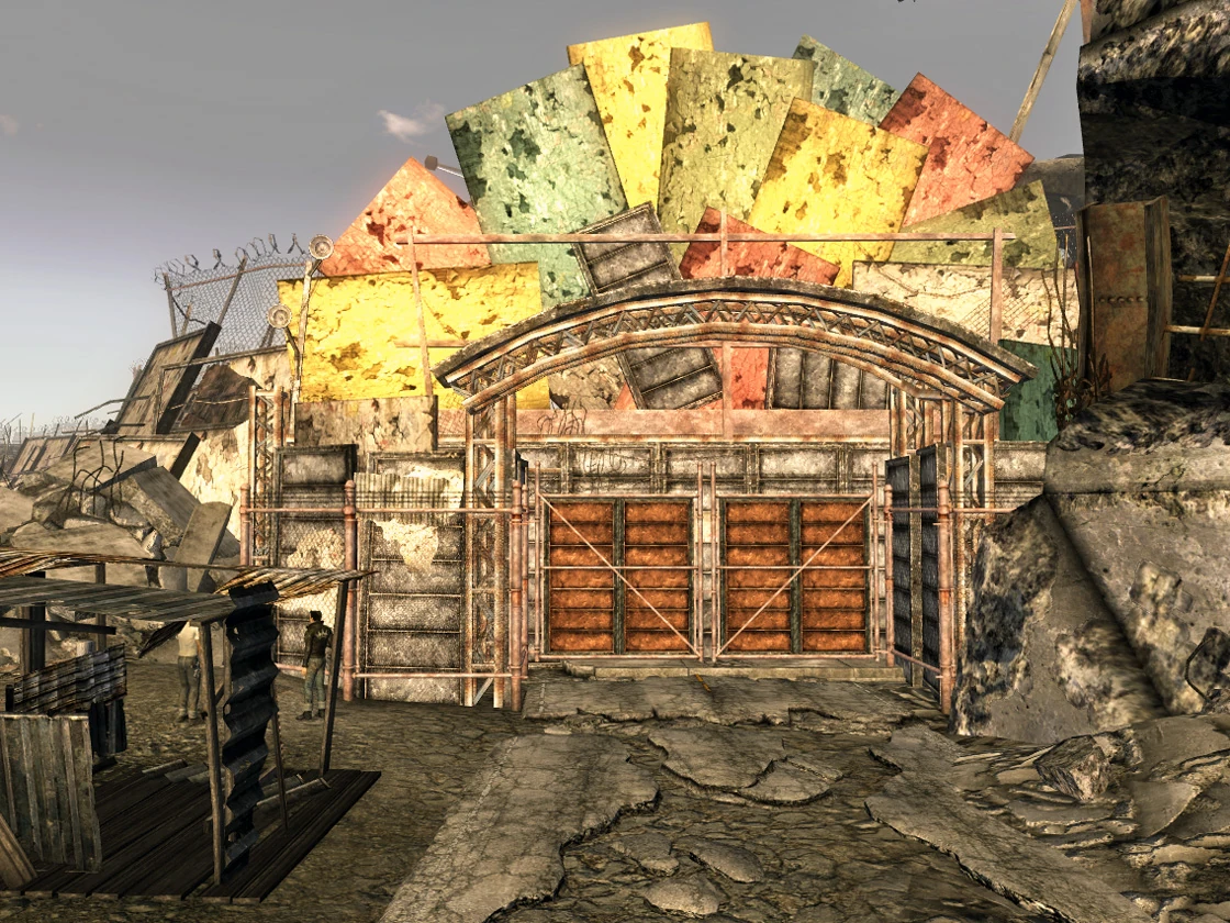 Freeside's north gate - The Fallout wiki - Fallout: New Vegas and more