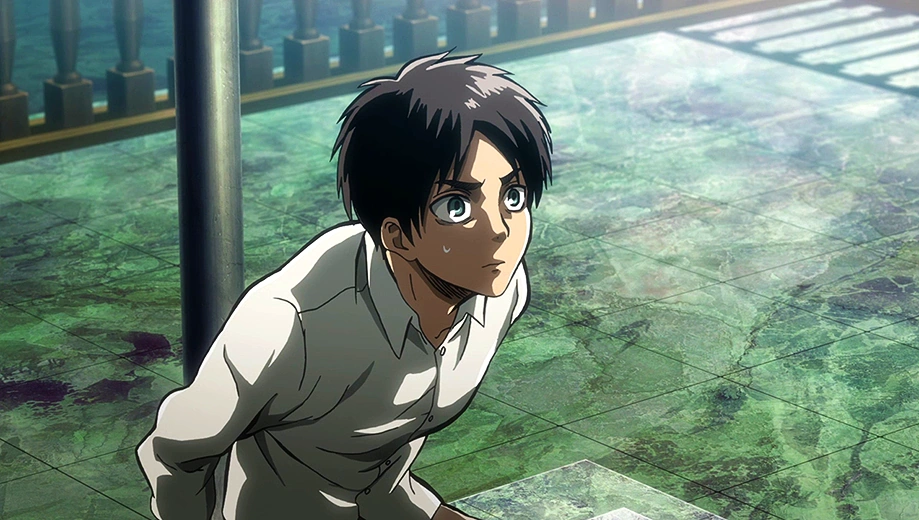 Eren Jaeger Screenshot Can't Look Into His Eyes Shingeki No