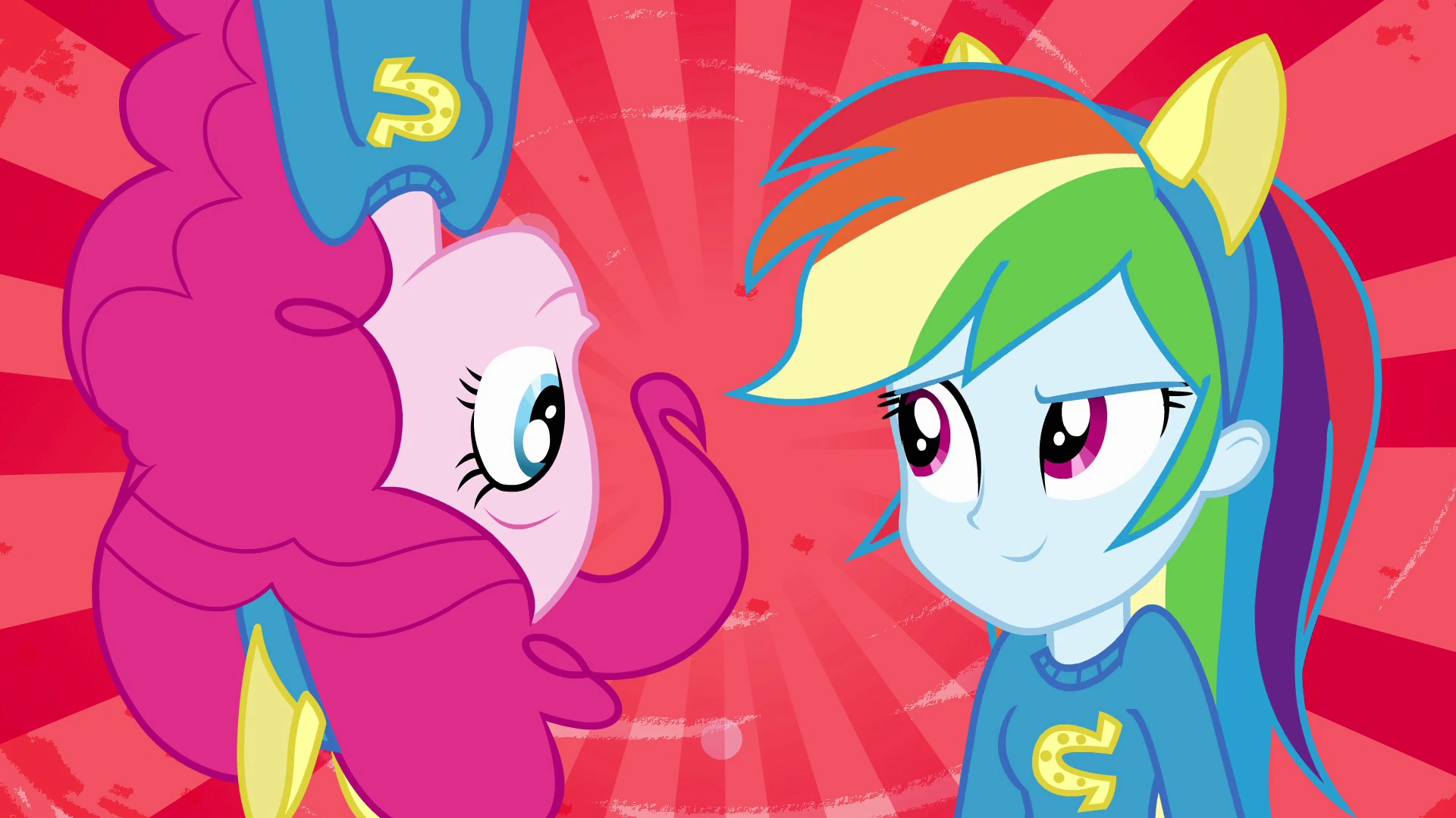 Image - Pinkie Pie and Rainbow Dash splash screen EG.png - My Little ...